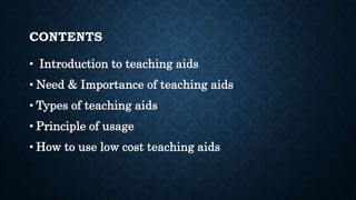 Presentation teaching aids | PPTX