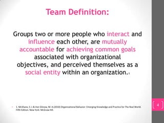 Organizational Behavior (TEAM) | PPTX