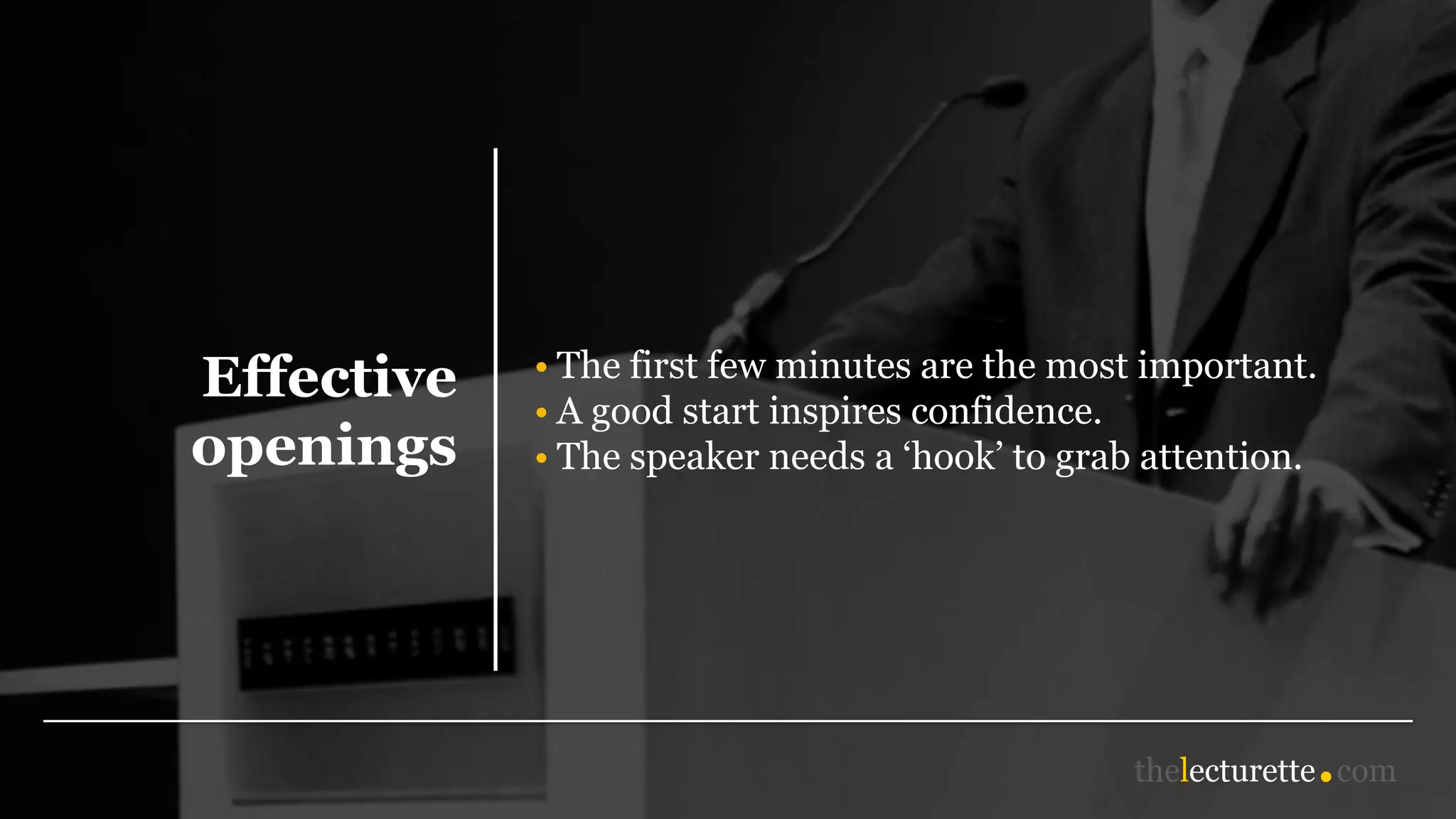 Presentation techniques: Effective Openings | PPT Presentation techniques: Effective Openings | PPT