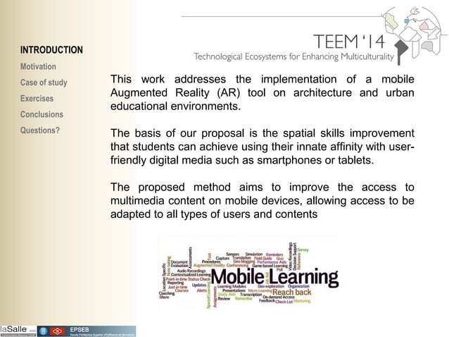Educational Qualitative Assessment of Augmented Reality Models and Digital Sketching applied to ...