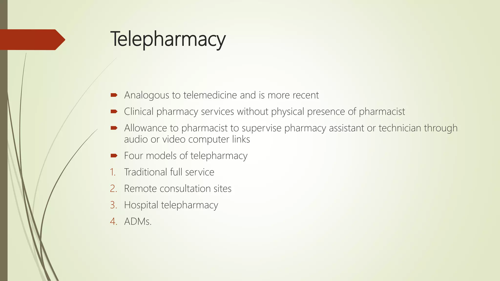 Telepharmacy | PPTX