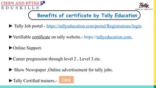 Presentation Template - TallyEssential Level 1 Certification.pptx ...