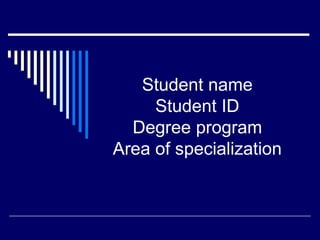 presentation template bba.ppt for internship marketing | PPT