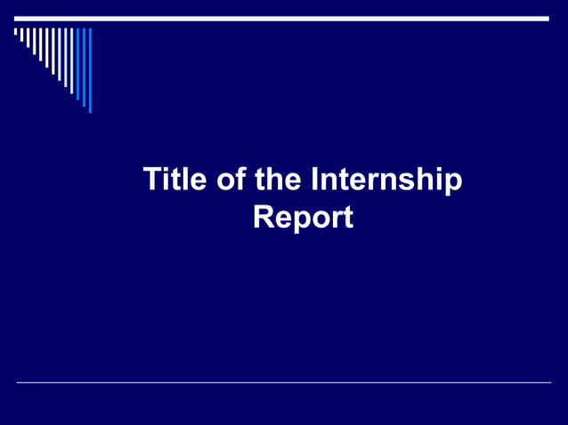 Presentation template for internship report PAD.ppt