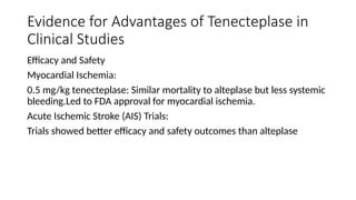 Presentation tenecteplase final ischemic | PPTX