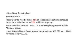 Presentation tenecteplase final ischemic | PPTX
