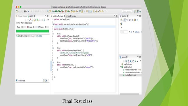 Presentation Test Driven Development Pptx Programming Languages