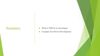 Presentation Test Driven Development | PPTX