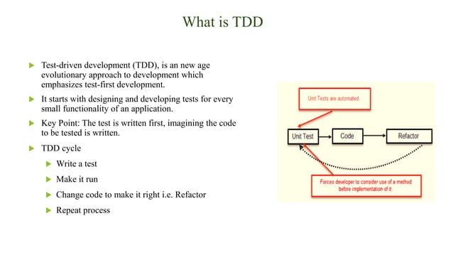 Presentation Test Driven Development Pptx Programming Languages