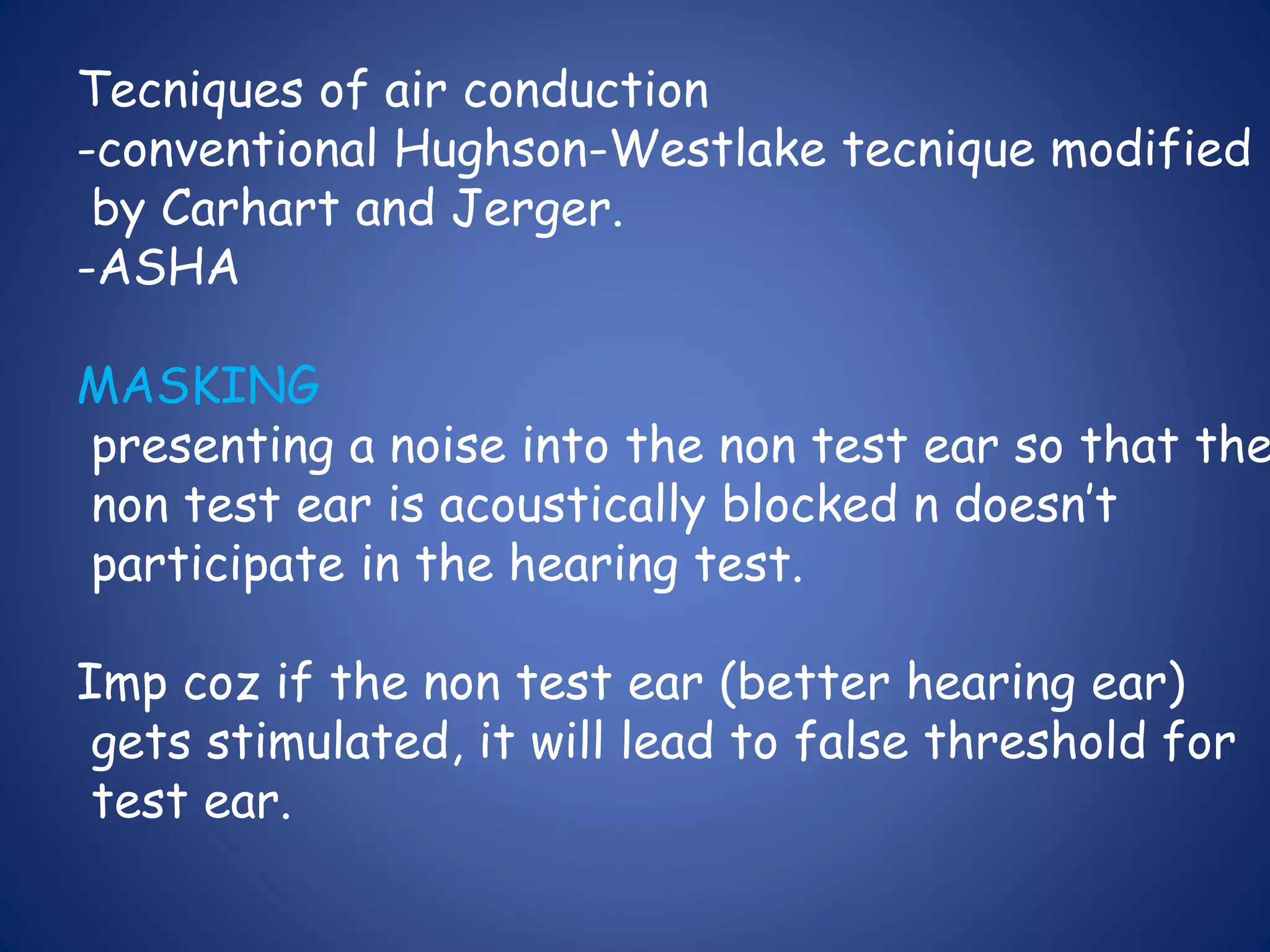 TESTS FOR AUDITORY ASSESSMENT | PPTX