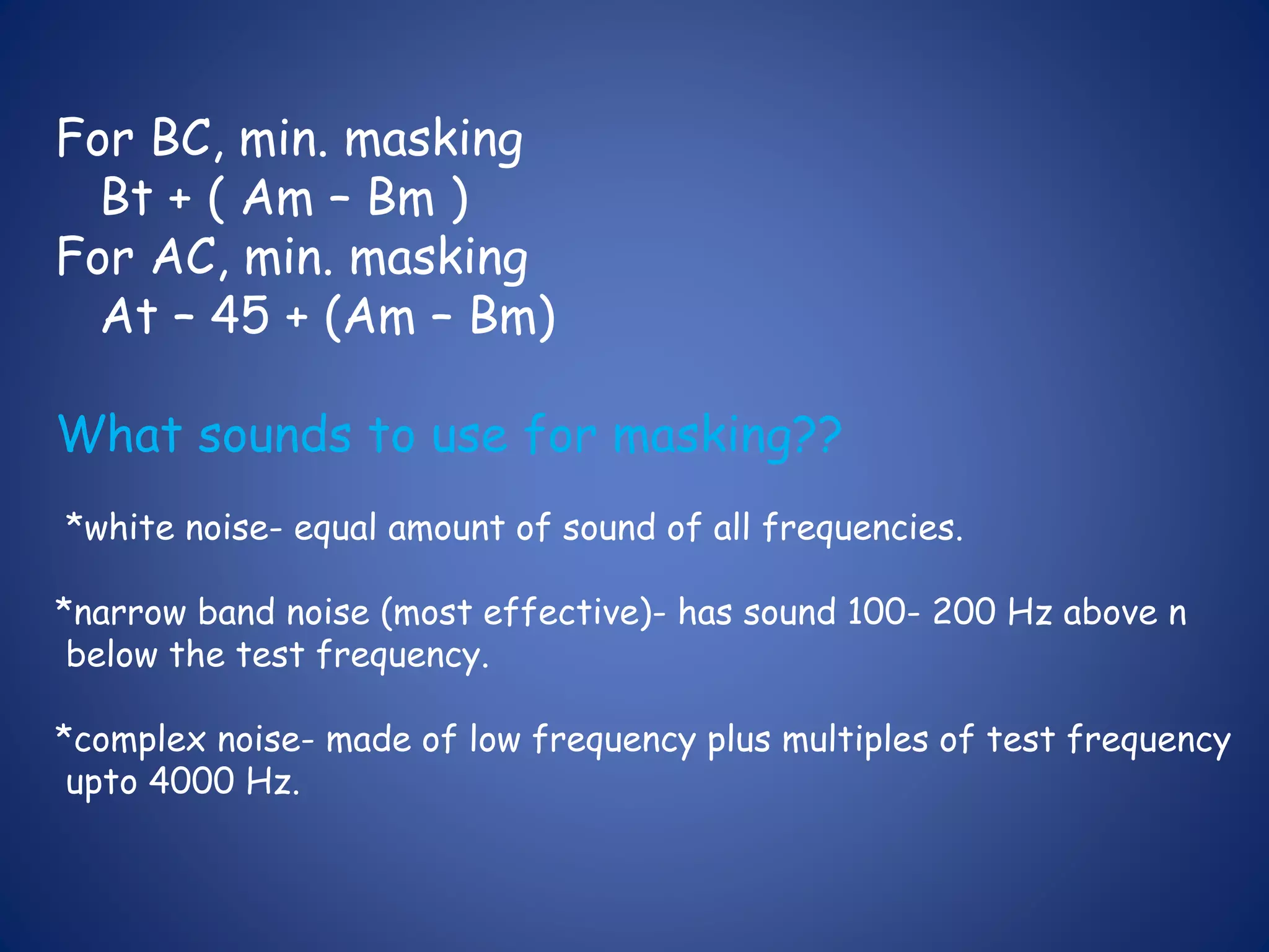 TESTS FOR AUDITORY ASSESSMENT | PPTX
