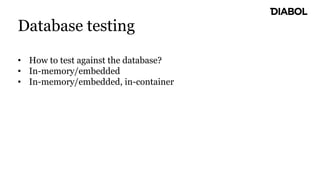 Automated Integrated Testing with MongoDB | PPT