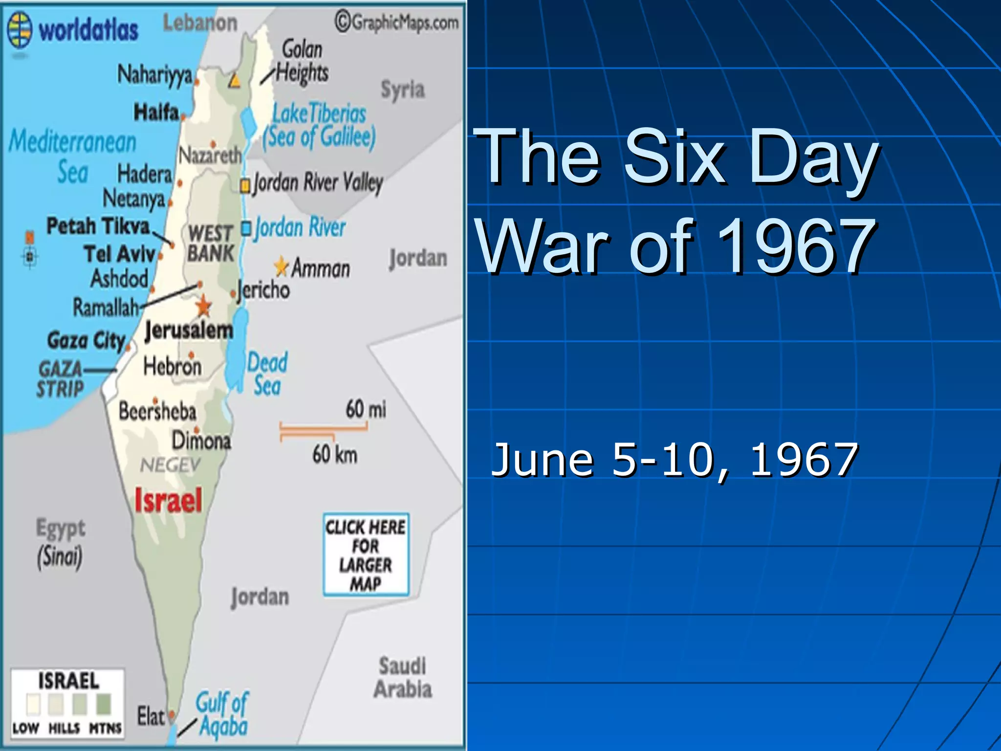 six-day-war-of-1967 Third Arab Israel War | PPT