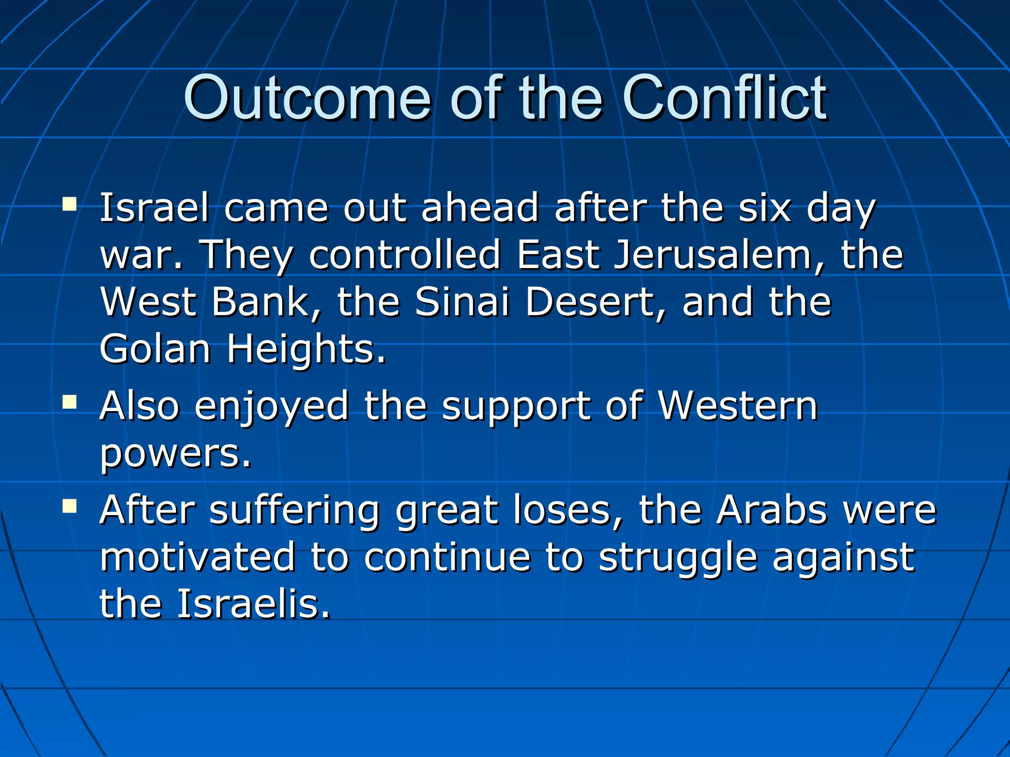 six-day-war-of-1967 Third Arab Israel War | PPT
