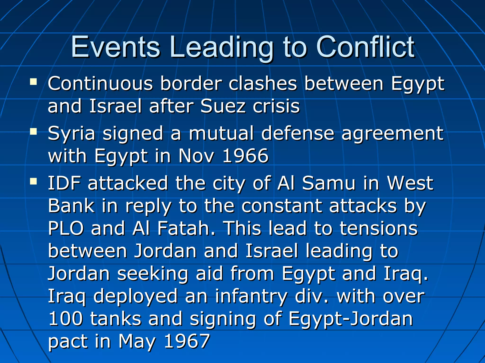 six-day-war-of-1967 Third Arab Israel War | PPT