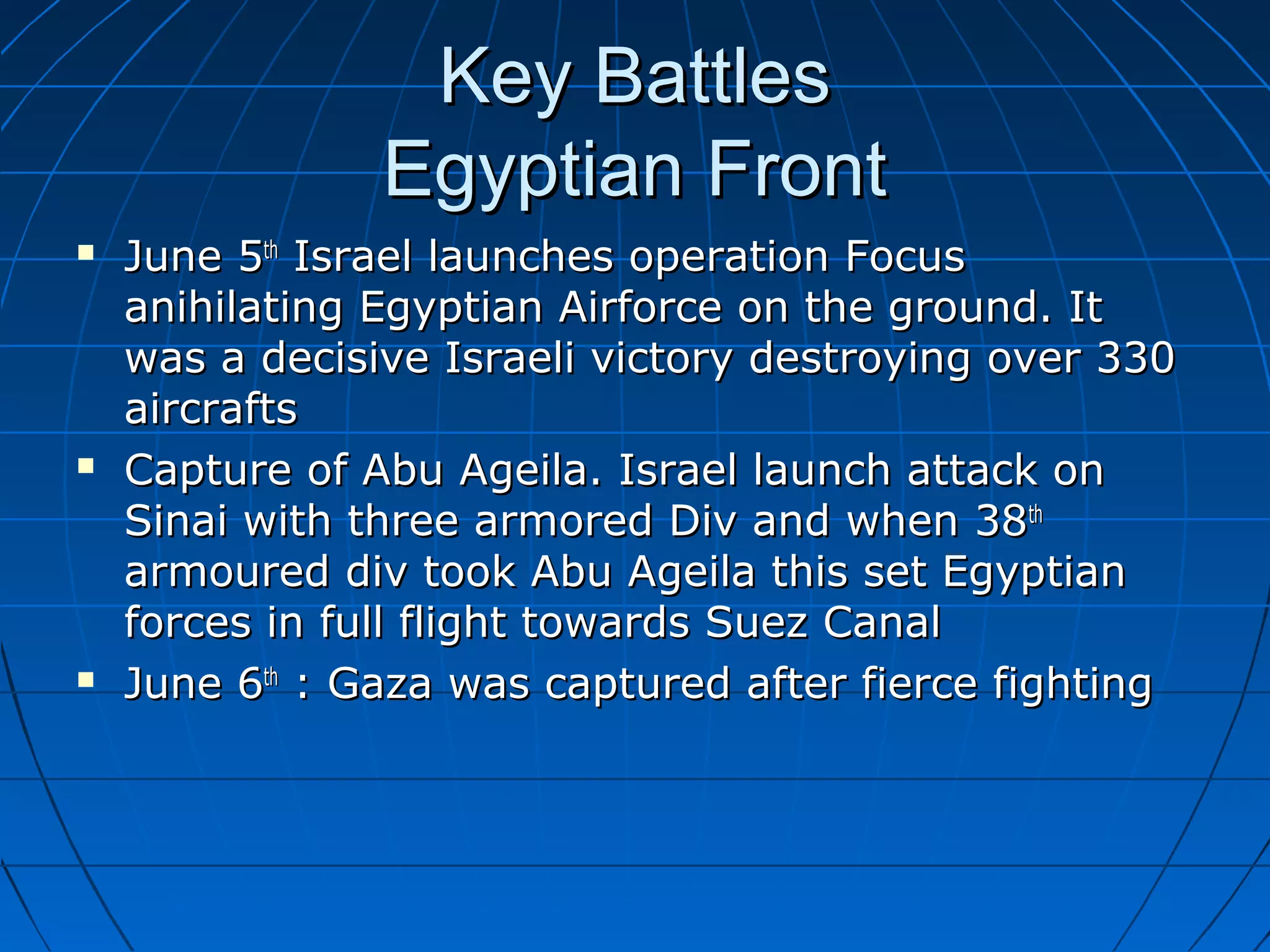 six-day-war-of-1967 Third Arab Israel War | PPT