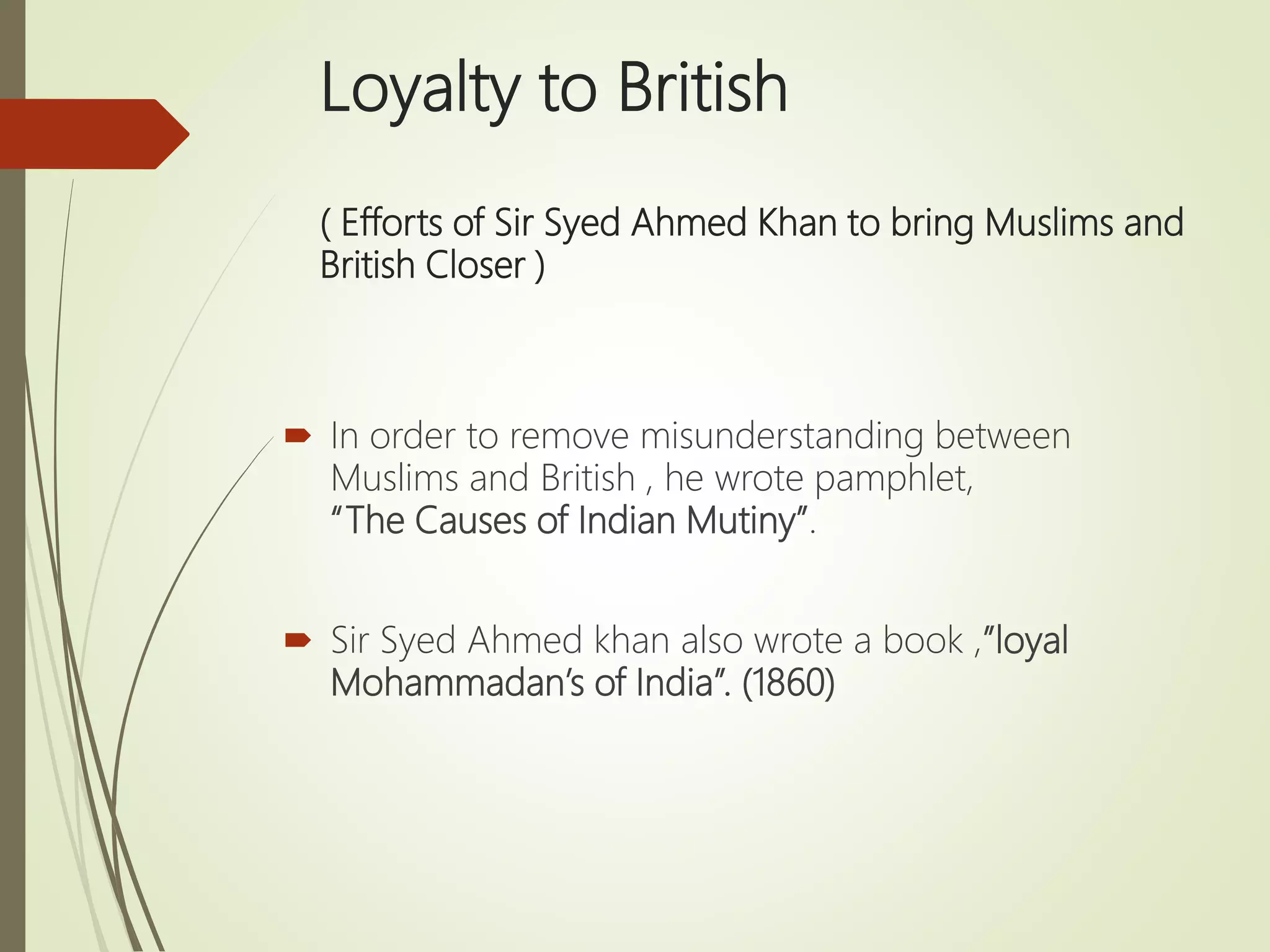Sir Syed Ahmed Khan and the Aligarh Movement | PPTX