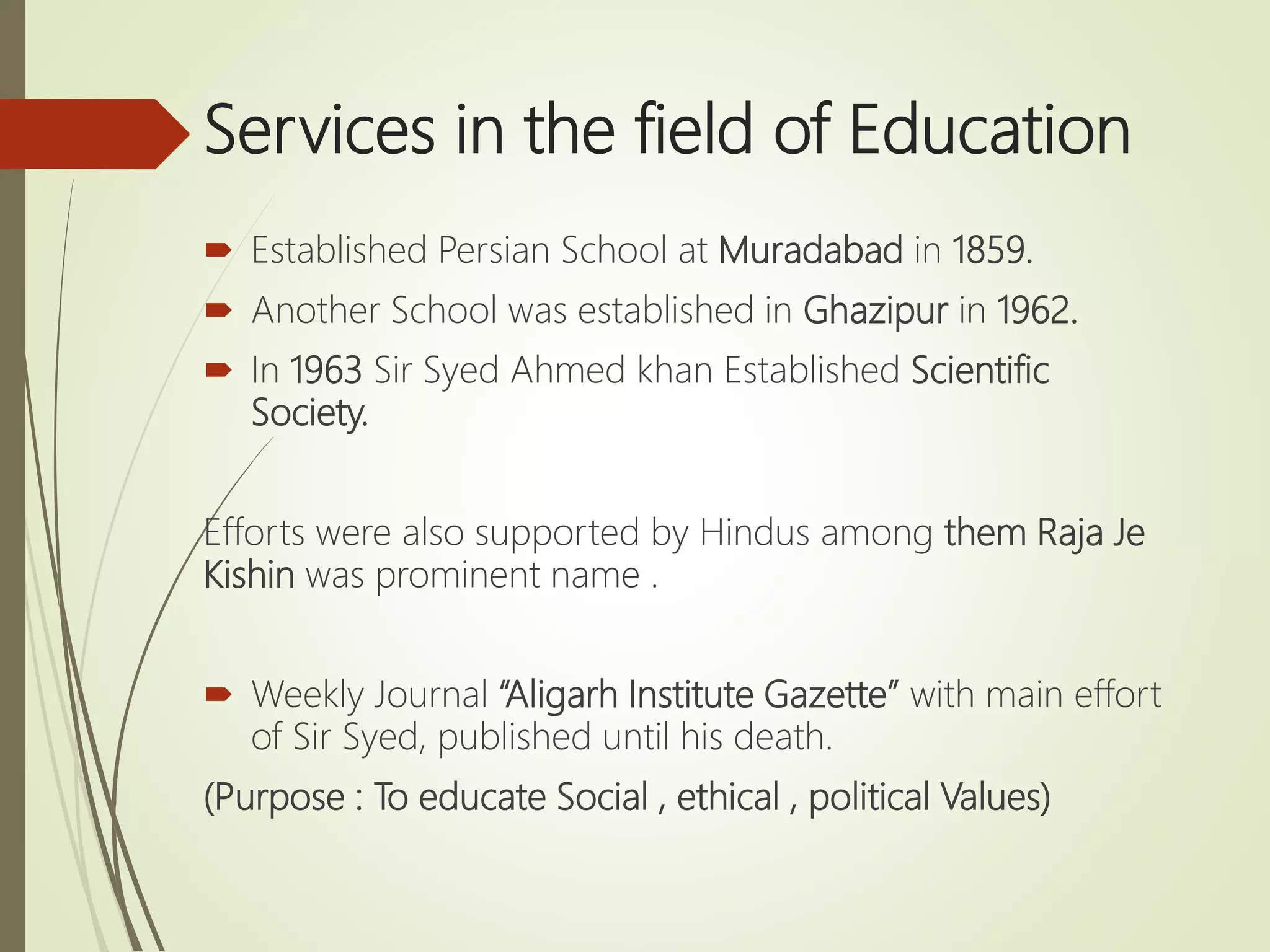 Sir Syed Ahmed Khan and the Aligarh Movement | PPTX