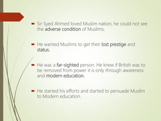 Sir Syed Ahmed Khan and the Aligarh Movement | PPTX
