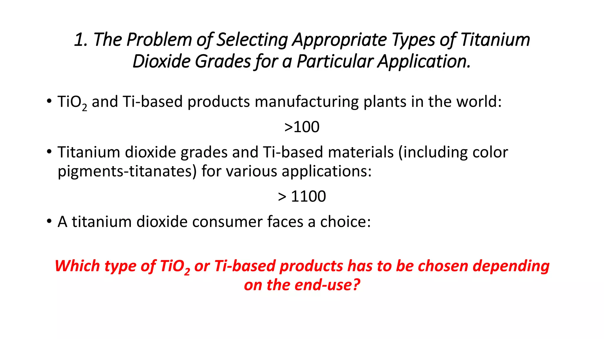 Selection of Suitable Titanium Dioxide Grades for Paints and Coatings ...