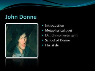 Metaphysical poem "The Dream"by John Donne | PPTX