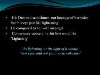 Metaphysical poem "The Dream"by John Donne | PPTX