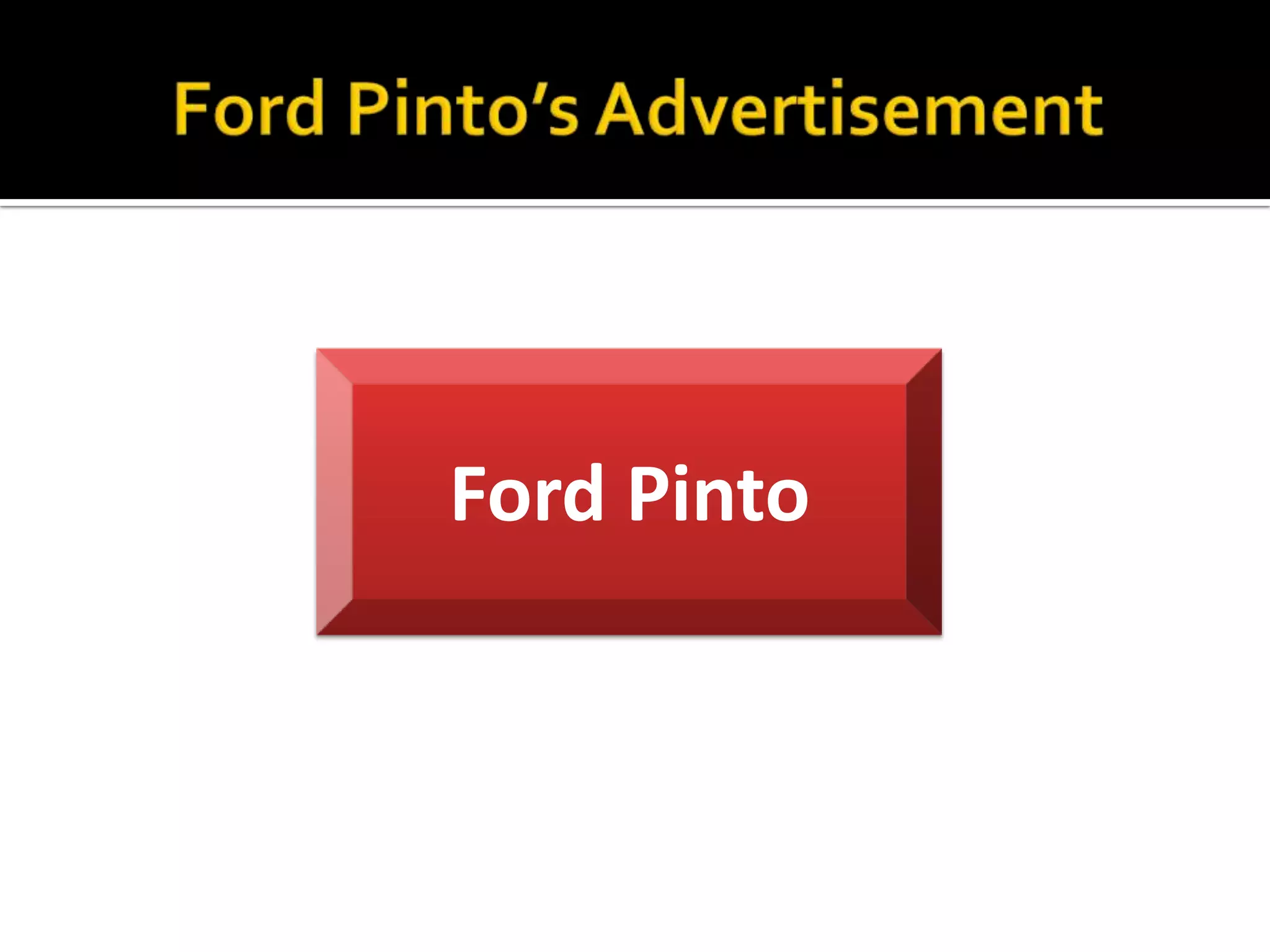 Presentation the ford pinto | PPTX
