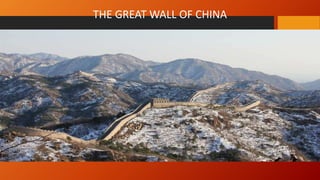Presentation the great wall of china | PPTX