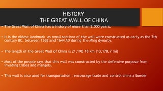 Presentation the great wall of china | PPTX