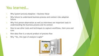 Presentation the importance of understanding end user workflows | PPT