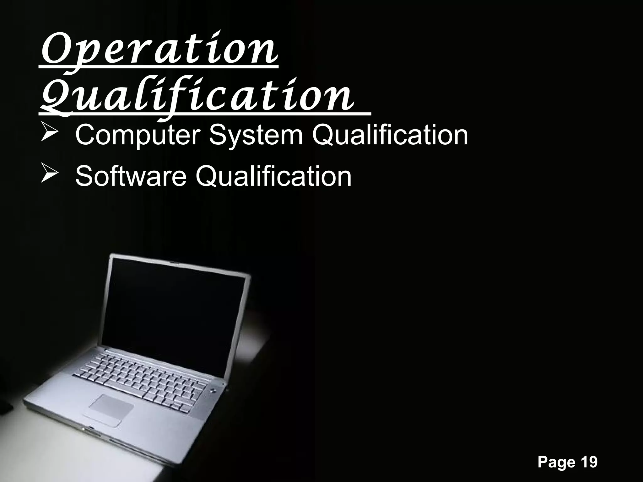 Computer System Validation Ppt Operating Systems Computer Software And Applications