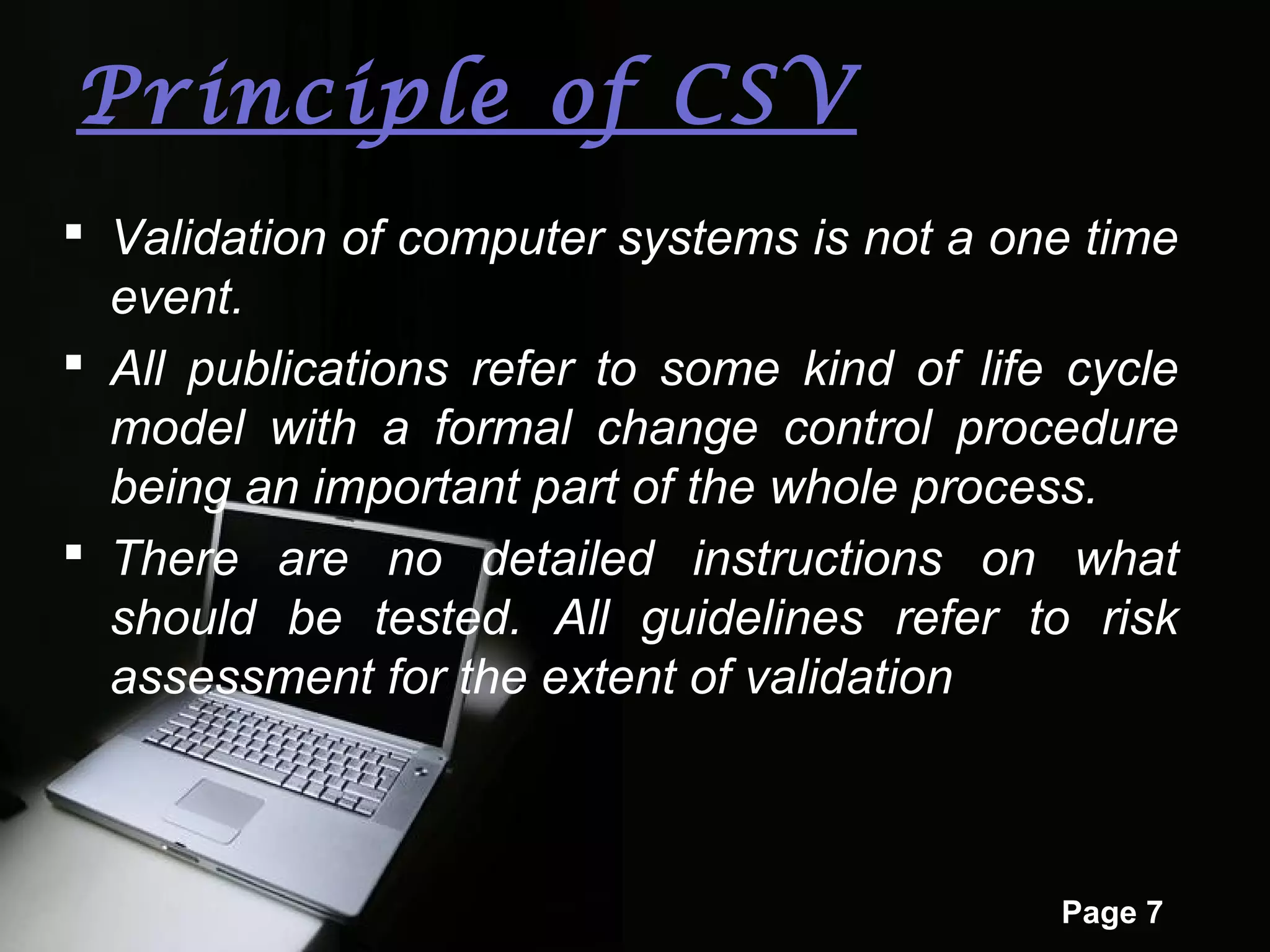 Computer System Validation | PPT