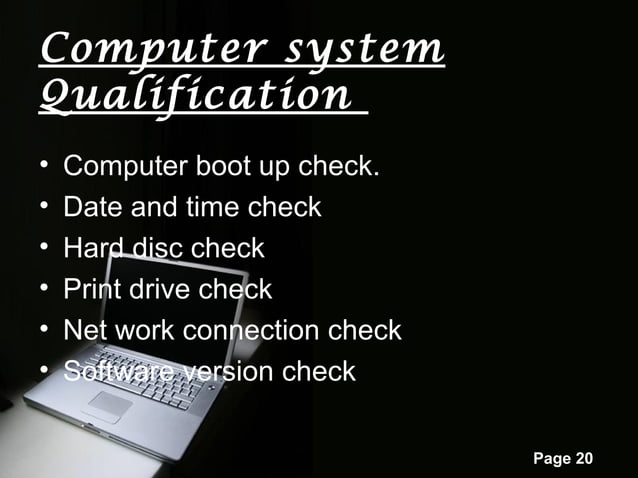 Computer System Validation Ppt Operating Systems Computer Software And Applications