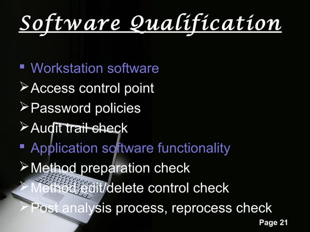 Computer System Validation Ppt Operating Systems Computer Software And Applications