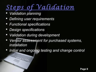 Computer System Validation | PPT