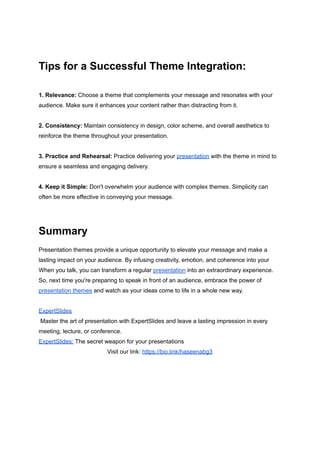 Presentation Themes.pdf | Hobbies & Interests