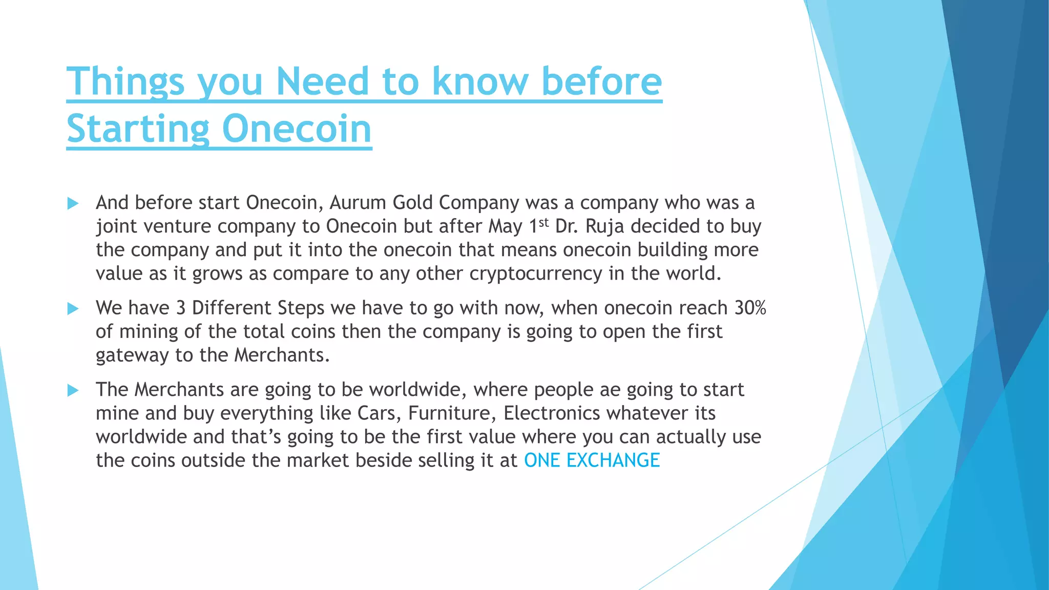 Onecoin Understanding Complete Version(all basics) | PPTX