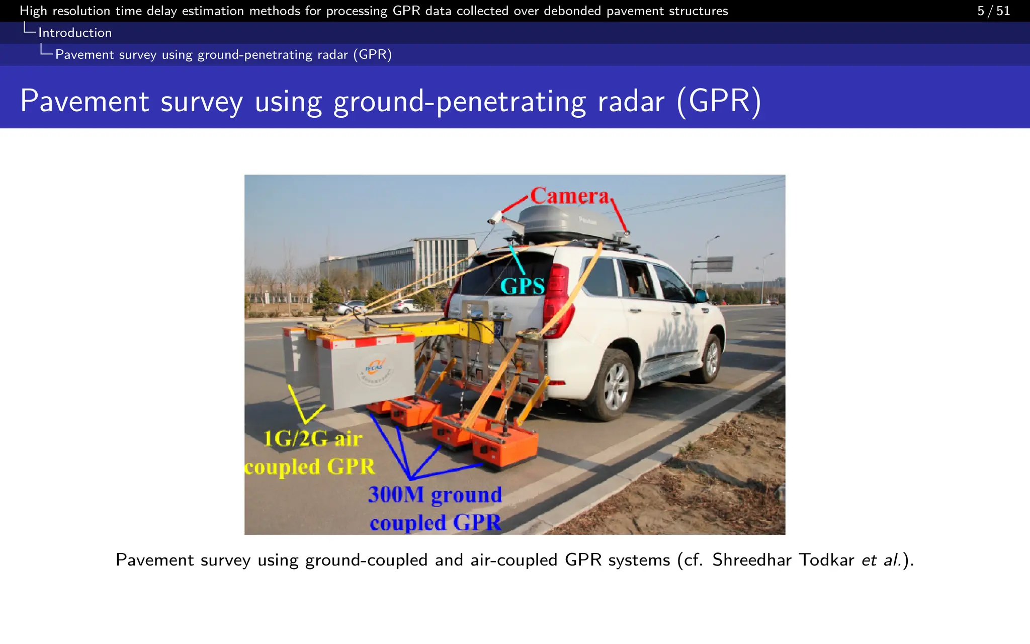 Thesis defense: Debonding characterization using GPR and high ...