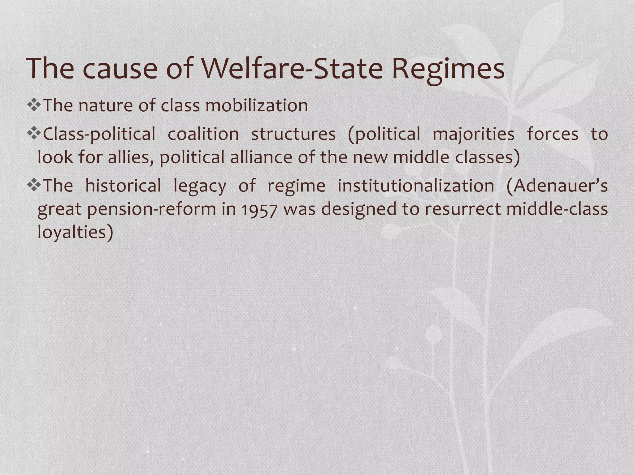 Presentation the three worlds of welfare capitalism | PPTX