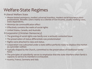 Presentation the three worlds of welfare capitalism | PPTX