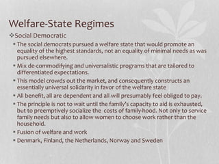 Presentation the three worlds of welfare capitalism | PPTX