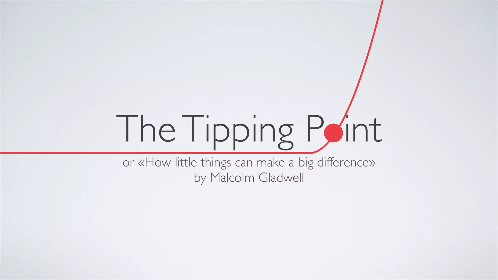 The tipping point. Book presentation. | PDF