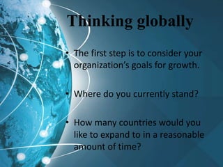 Think Globally Act Locally | PPTX