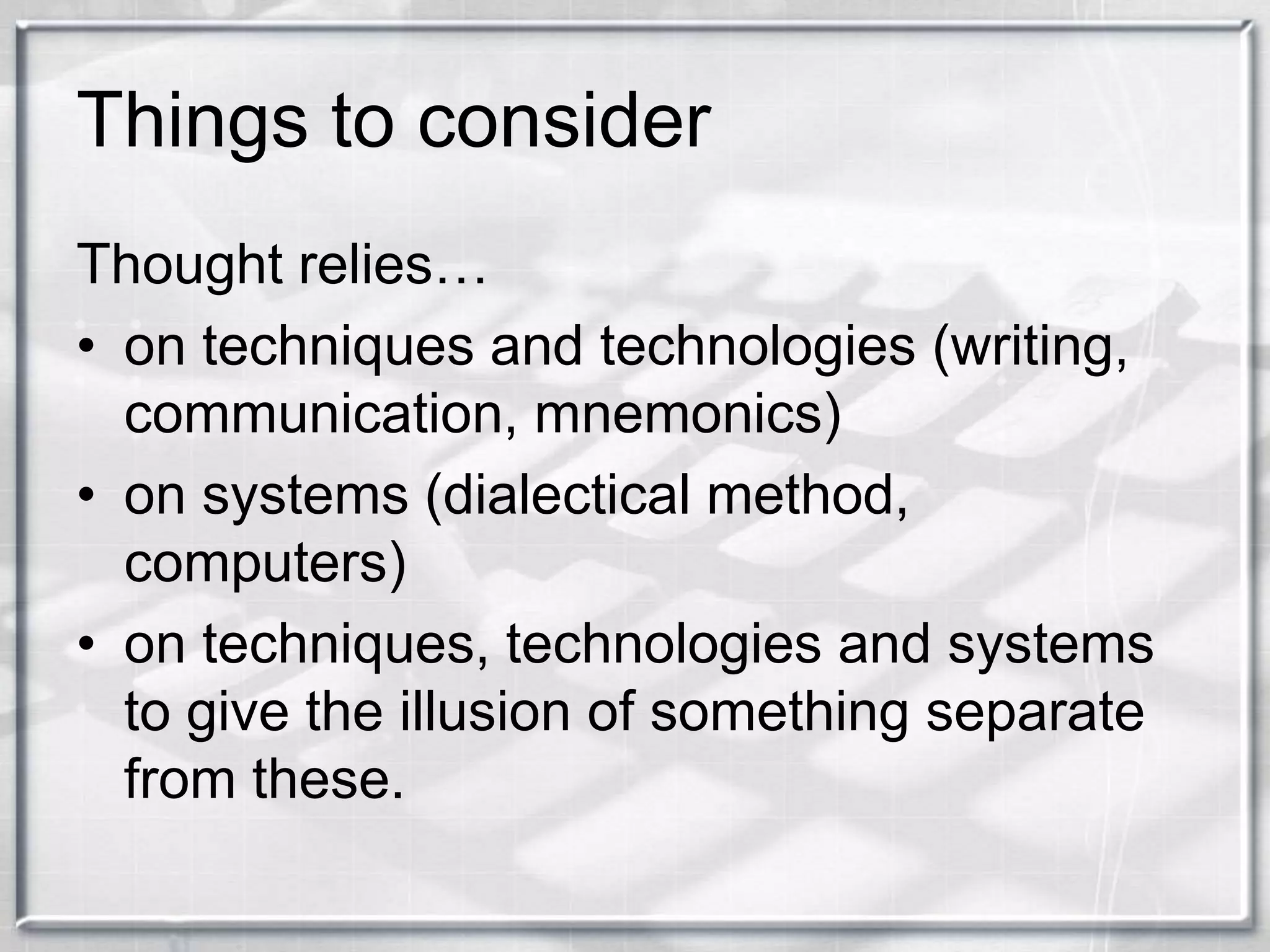 Presentation Thinking Technology | PPTX