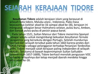 Kerajaan Tidore | PPTX