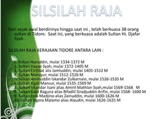 Kerajaan Tidore | PPTX