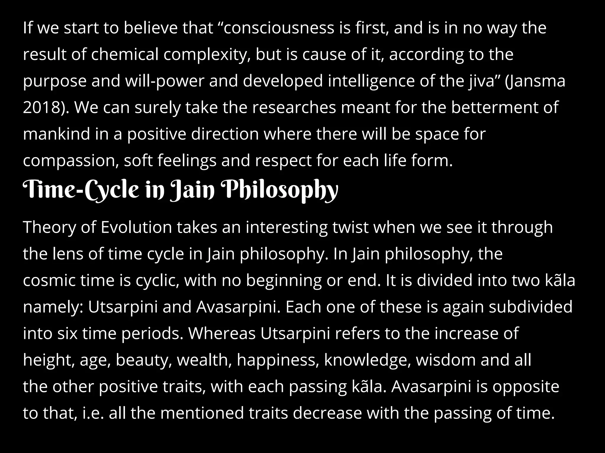 Analysing Theory of Evolution Through The Lens of Time Cycle in Jain ...