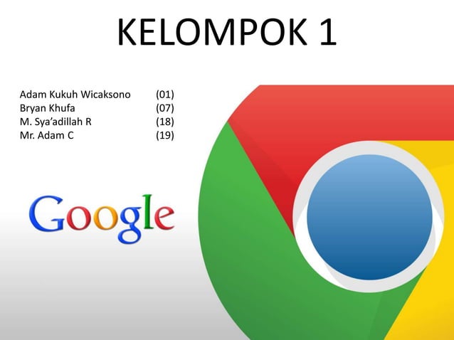 Presentation TIK "Google Chrome" | PPTX