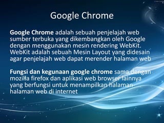 Presentation TIK "Google Chrome" | PPTX