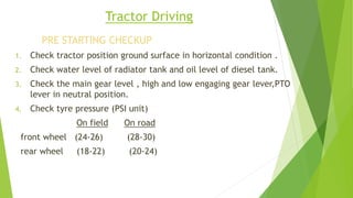 FARM MACHINERY TRAINNING 1 | PPTX